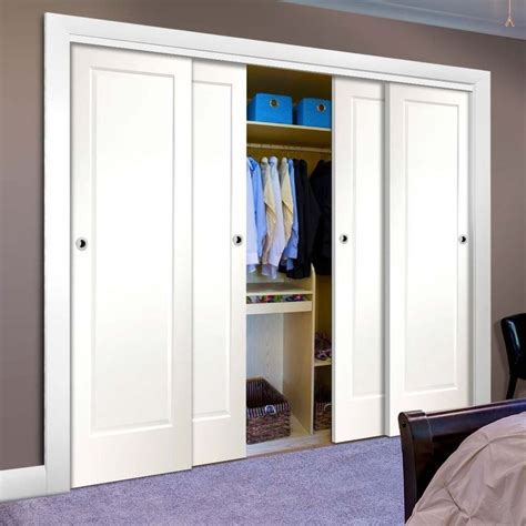 Minimalist Wardrobe Door And Frame Kit Four Cesena White 1 Panel Doors Sliding Wardrobe Doors