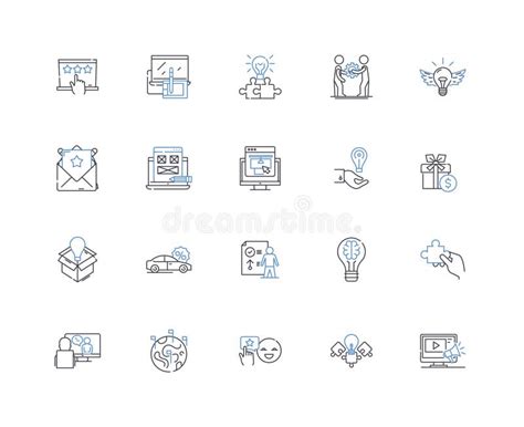 Customer Concept Line Icons Collection Satisfaction Loyalty Experience Retention Feedback