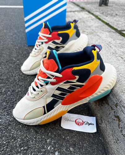 ADIDAS HI TAIL BEIGE DARK BLUE ORANGE | gourbanstyles