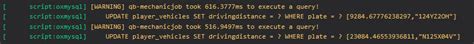 High SQL Query Issue Qbcore Framework Qb Mechanicjob GitHub