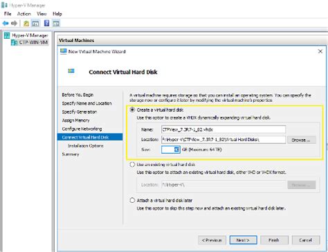 Creating A Virtualized Instance Of Ctpview Server On A Hyper V Server