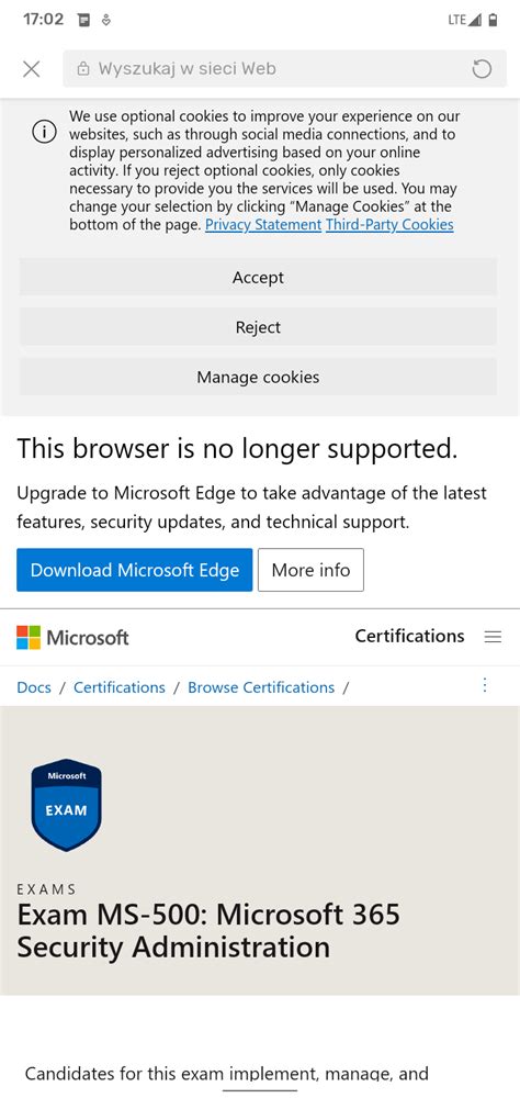 Edge Is Not Supported Switch To Edge R Edge