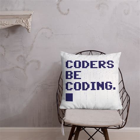 T For Coder Programmer Computer Geek Or Techie Square Decorative
