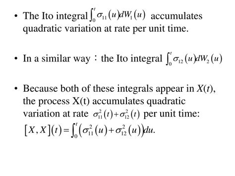 ppt 4 6 multivariable stochastic calculus powerpoint presentation