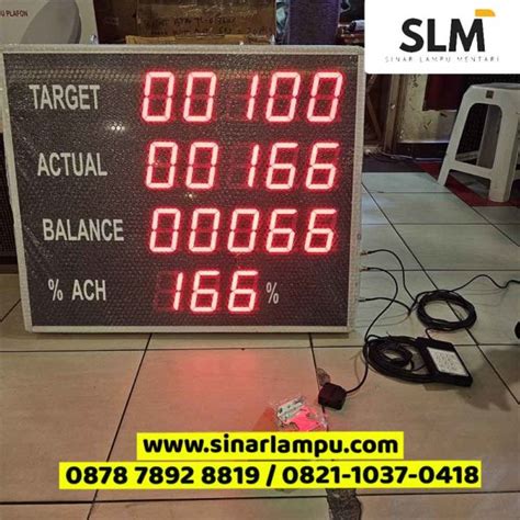 Lampu Display Produksi Sensor Barang Lewat Cahaya Merah Sinar Lampu Mentari