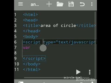 Calculate Area Of Circle In JavaScript Area Of Circle In JavaScript AnWriter App Android