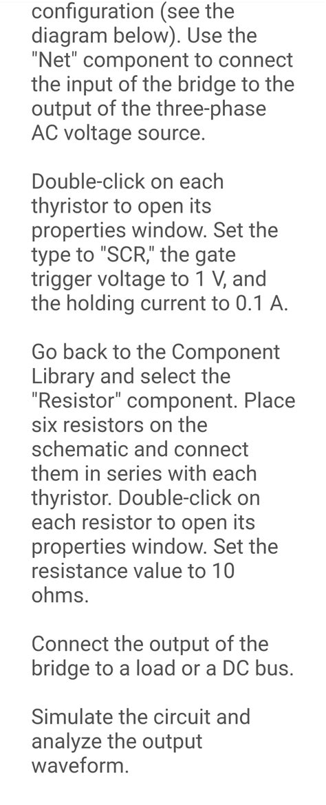 [solved] 2 2 In Psim Build A Three Phase Fully Controlled Rectifier Course Hero