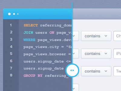 Goodbye SQL By Mixpanel On Dribbble