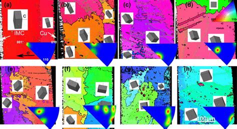 Sn Inverse Pole Figure Orientation Maps Of Snagcu Solder Joints After Download Scientific