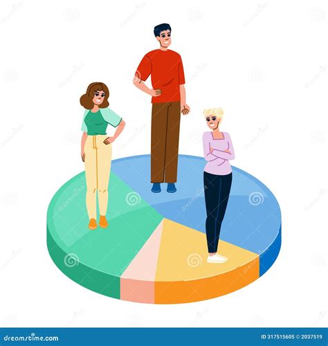 Target Customer Segmentation Vector Stock Vector Illustration Of