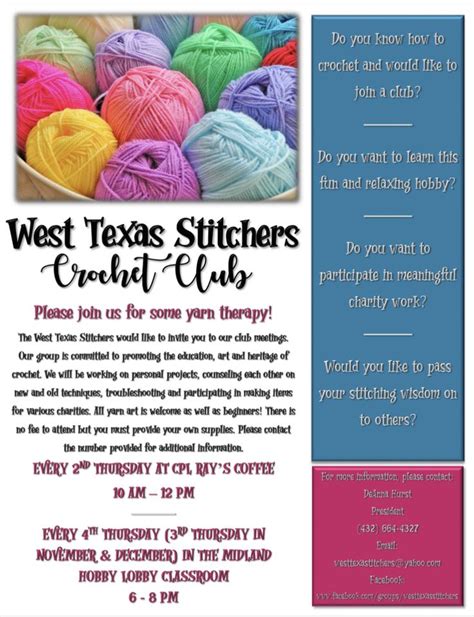Crochet Club Flyer
