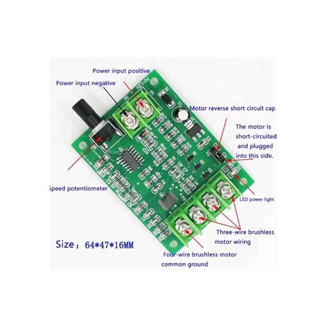 Controlador De Motor Brushless Sin Escobilla 1 2A 7V 12V