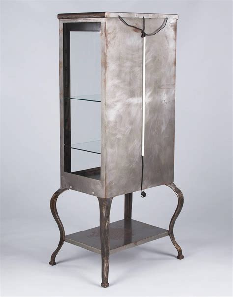 Industrial Apothecary Polished Steel Vitrine 1940s At 1stdibs