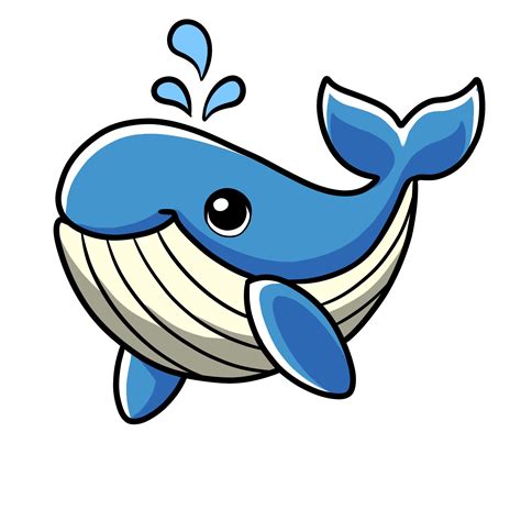 How To Draw Cartoon Whale
