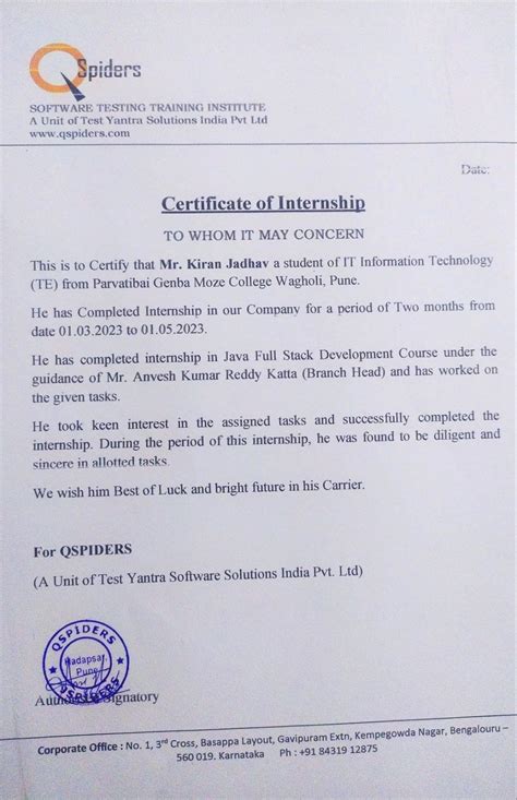 kiran jadhav on linkedin qspiders internship javafullstack connections opportunity…