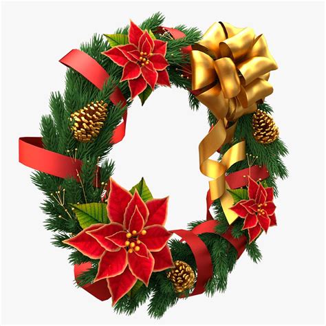 크리스마스 화 환 V1 3d 모델 29 Max Obj Fbx Free3d