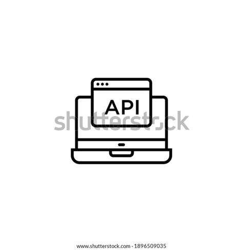 Api Icon Application Programming Interface Icon Stock Vector Royalty Free