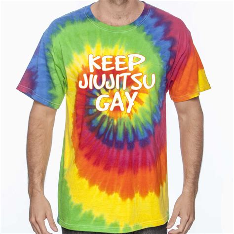 Keep Jiu Jitsu Gay Tie Dye T Shirt Rockatee