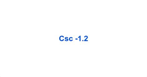 Csc 1 2 Csc Minus 1 2 Value What Is The Csc Of 1 2 Radians