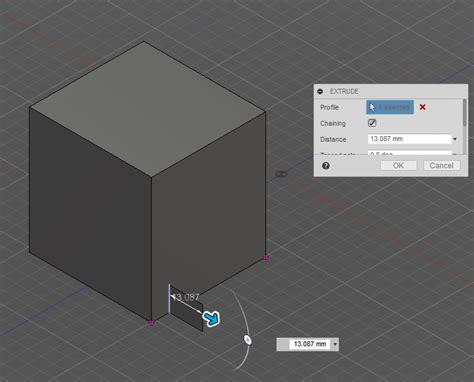 solved extrude or presspull a single line autodesk community