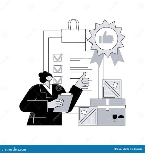 Product Quality Control Abstract Concept Vector Illustration Stock