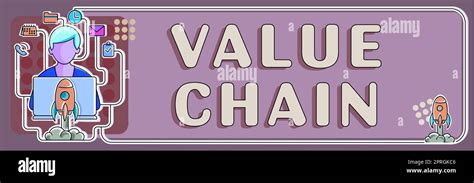 Writing Displaying Text Value Chain Word Written On Request To Support Assistance Needed