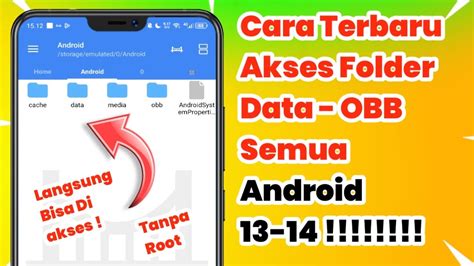 Cara Membuka Akses Folder Data OBB Semua Android 13-14 Terbaru Mudah | Pakai FV File Manager ...