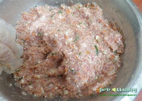 추석명절음식 다진고기요리 동그랑땡동그랑땡반죽