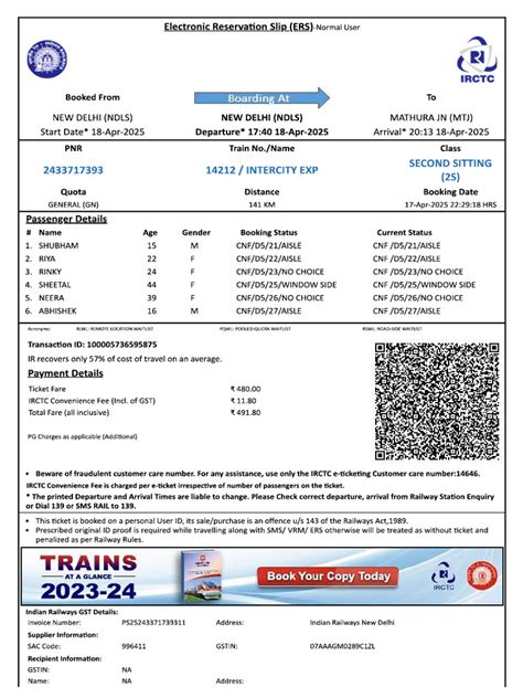 Tcicket Pdf