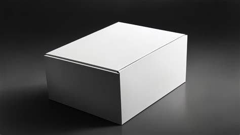 Premium Ai Image White Box Packaging Design Standing Out On Black