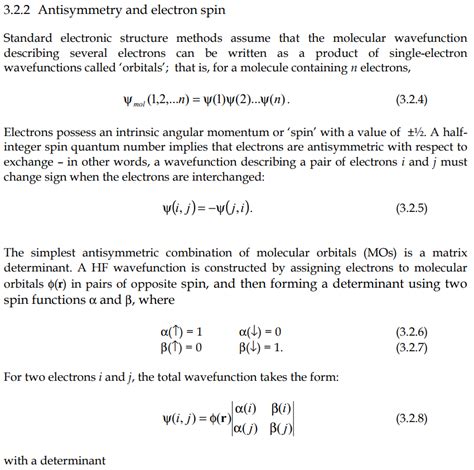 Antisymmetry And Electron Spin Position
