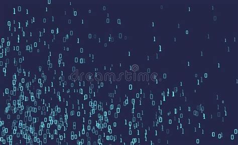 Abstract Technology Binary Code Background