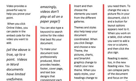 Color The Column Dividing Line In Word Office Watch