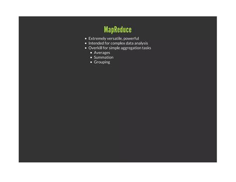 Introduction To The New Aggregation Framework Ppt