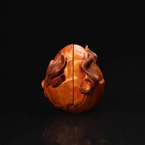 3d Printable Dragon Egg Fire By Stlflix