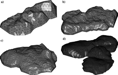 Tetrahedral Finite Element Mesh A Sp Ii B Sp Iii C Sp Iv And