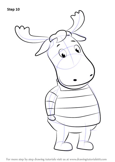 How To Draw Tyrone From The Backyardigans The Backyardigans Step By