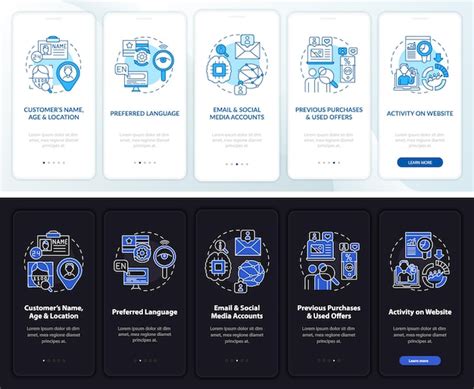 Premium Vector Smart Content Analytics Onboarding Template Responsive Mobile Website With Icons