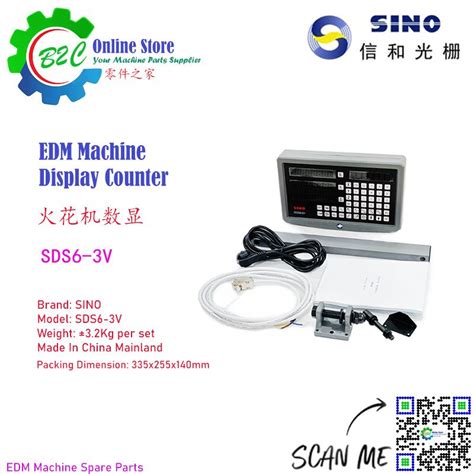 sds6 3v 3 axis sino dro counter digital read out display for edm machine come with signal feed