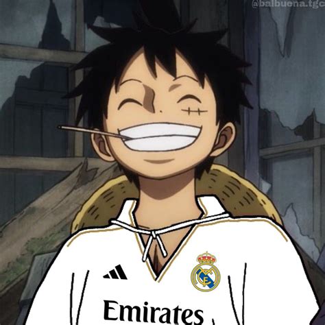 Monkey D Luffy Real Madrid Desain Karakter Game Gambar Profil