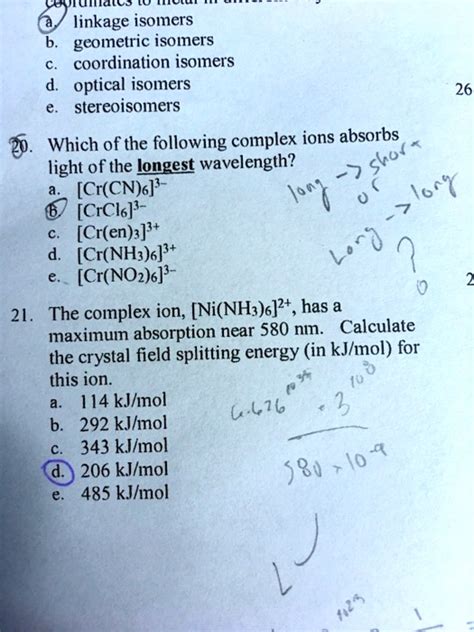 Solved Tautomeric Linkage Isomers Geometric Isomers Coordination Isomers Optical Isomers