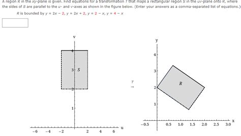 Solved A Region R In The Xy Plane Is Given Find Equations