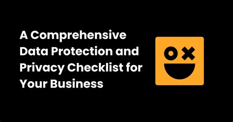 Data Protection And Privacy Checklist Checklist Gg