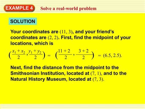 distance and midpoint formulas 11 5 pptx