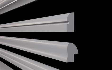 3d Model Moldings Collection 3 20 Classical Moldings Profiles Vr Ar