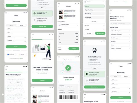 Course App Ui Kit By Ofspace Uxui On Dribbble