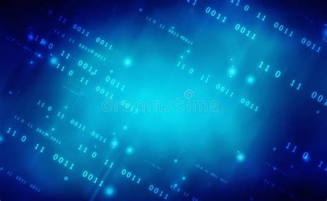 Flowing Number One And Zero Text In Binary Code Format In Technology