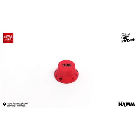 Jual Strat Style Knob Tone With Black Letter Red Shopee Indonesia