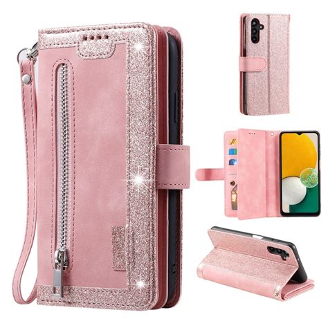 Til Samsung Galaxy A56 5g Etui Med Lynlåslomme Og 9 Kortlommer