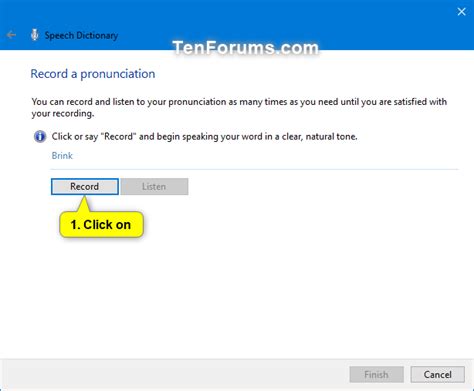 Add Delete Prevent And Edit Speech Dictionary Words In Windows 10 Tutorials